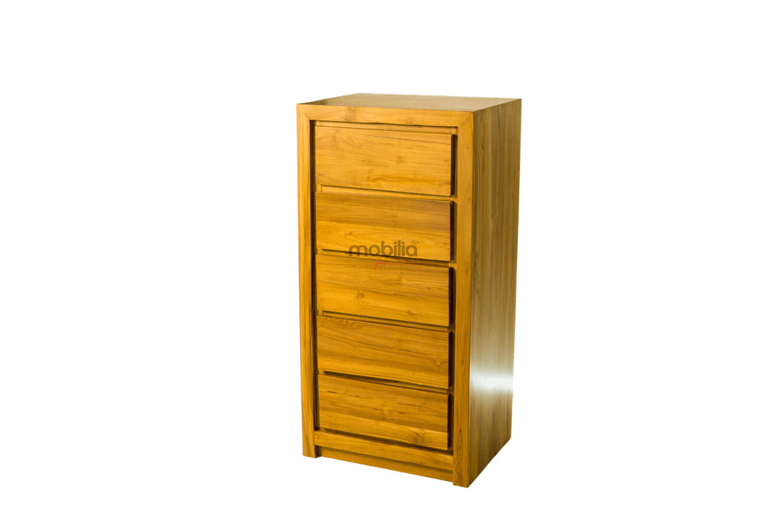 Nebula Rectangular Chest of Drawers with Block Design | Mobilia