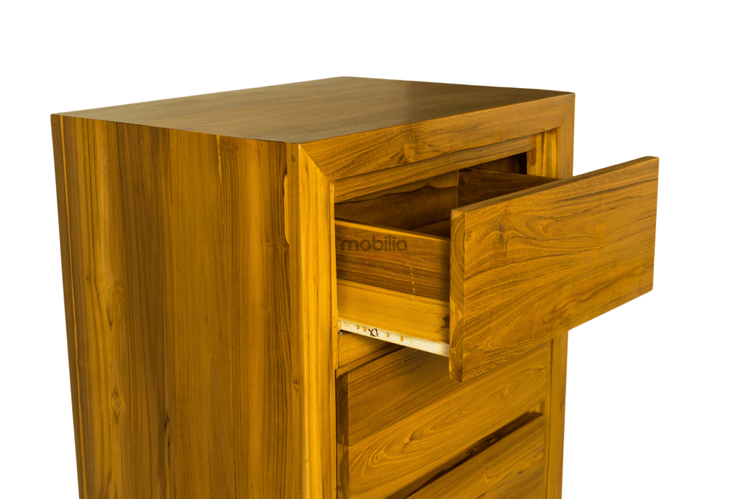 Nebula Rectangular Chest of Drawers with Block Design | Mobilia