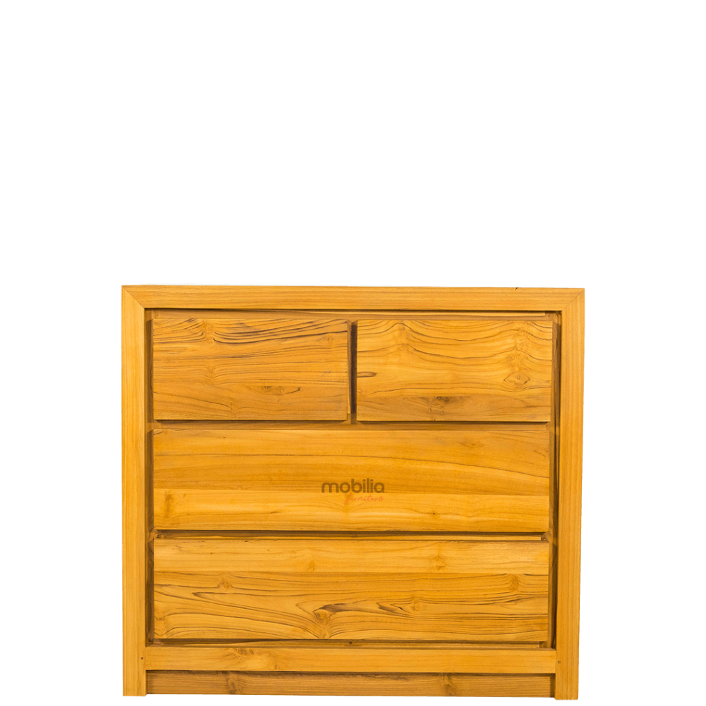 Nova 90cm Tall Rectangular Chest of Drawers with Minimalist Design ...