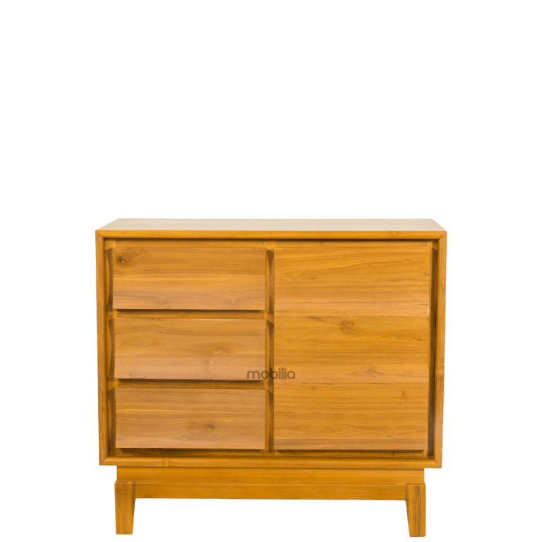 Andromeda 100cm Wide Rectangular Chest of Drawers with Wave Design ...