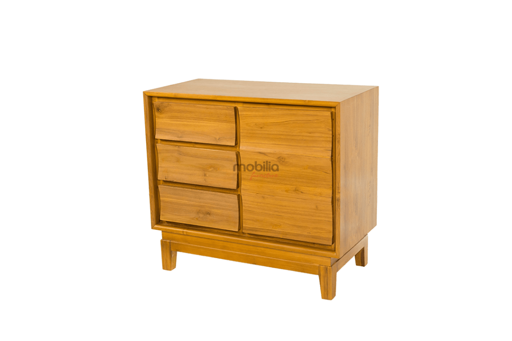 Andromeda 100cm Wide Rectangular Chest of Drawers with Wave Design ...