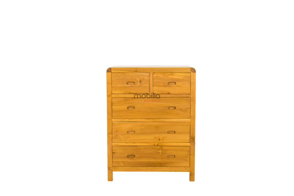 Galaxia 80cm Wide Rectangular Chest of Drawers with Rounded Corners ...