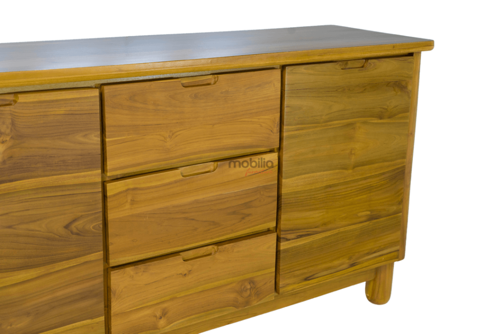 Sunflower Rectangular Bahut with Block Design | Mobilia