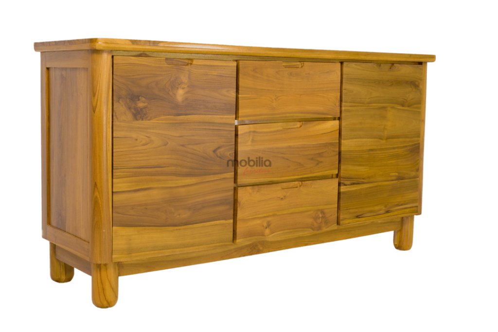 Sunflower Rectangular Bahut with Block Design | Mobilia