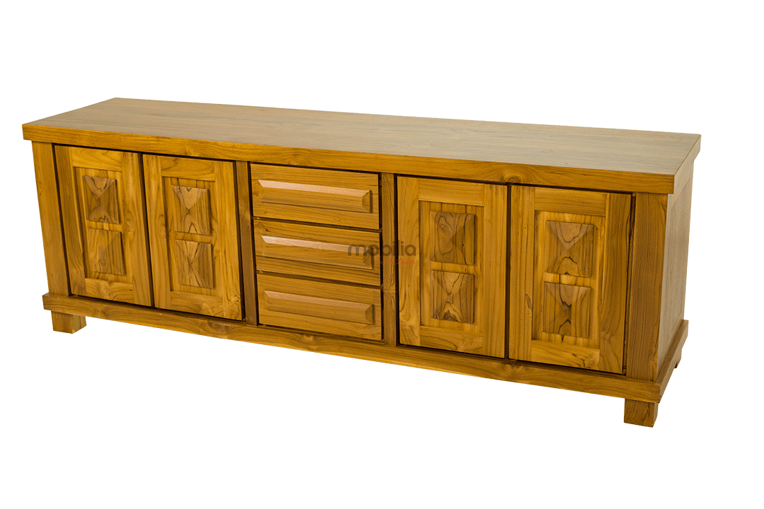 Cosmos 200cm Wide Rectangular Bahut with Diamond Design | Mobilia