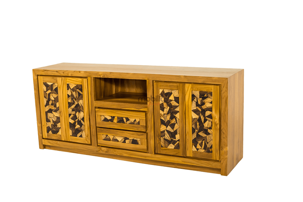 Gladiolus 180cm Wide Rectangular Bahut with Sono Design | Mobilia
