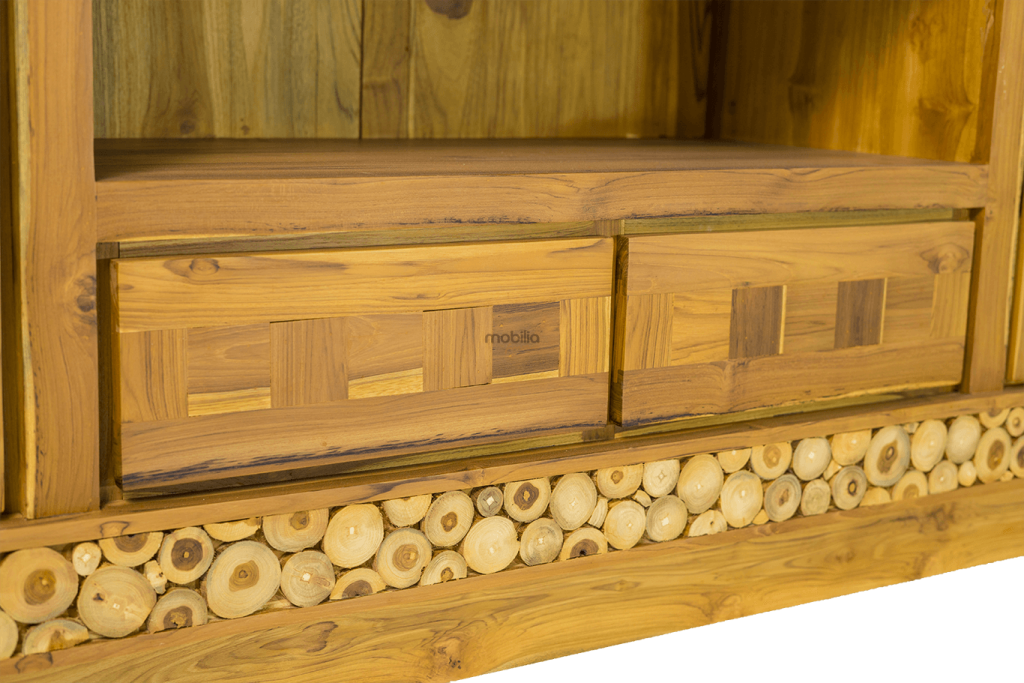 Oslo Rectangular TV Unit with Coin Design | Mobilia