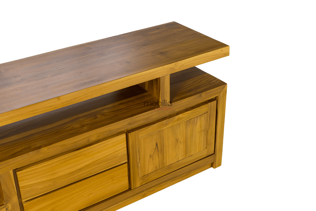 Heraklion Single Door Rectangular TV Unit with Wings Design | Mobilia