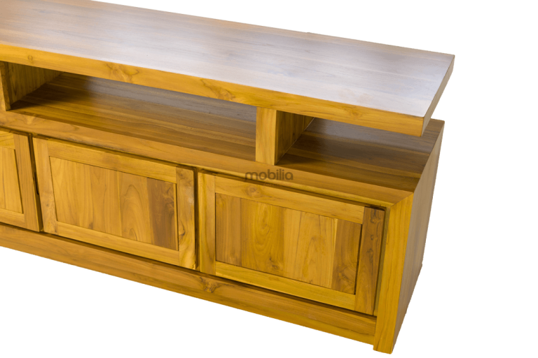 Heraklion Three Doors Rectangular TV Unit with Wings Design | Mobilia