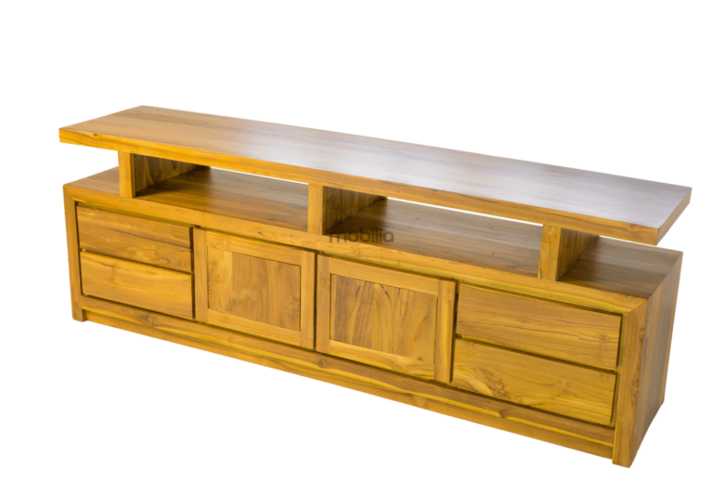 Marrakech Rectangular TV Unit with Modern T Design | Mobilia