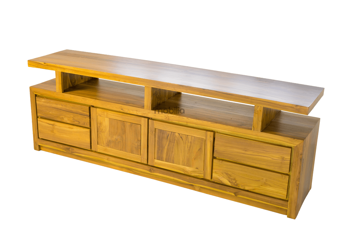 Marrakech Rectangular TV Unit with Modern T Design | Mobilia