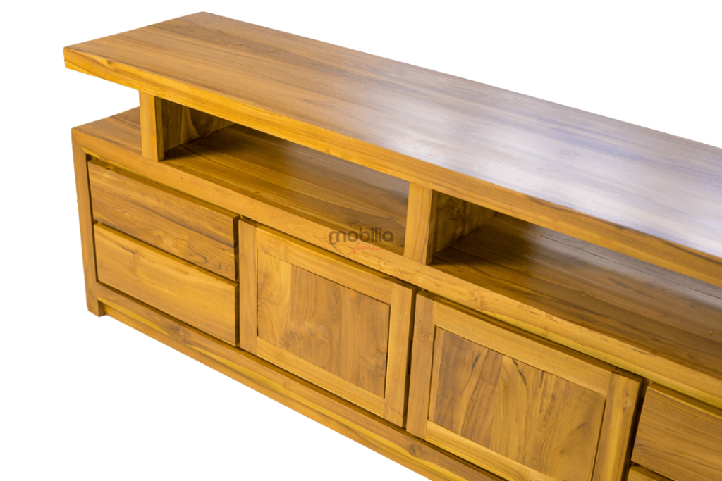 Marrakech Rectangular TV Unit with Modern T Design | Mobilia