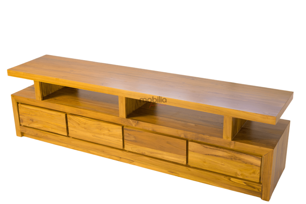 Kyoto Four Drawers Rectangular TV Unit with Modern Design | Mobilia