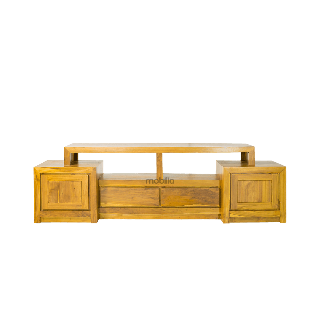 Stockholm Two Drawers Rectangular TV Unit with Modern Design | Mobilia