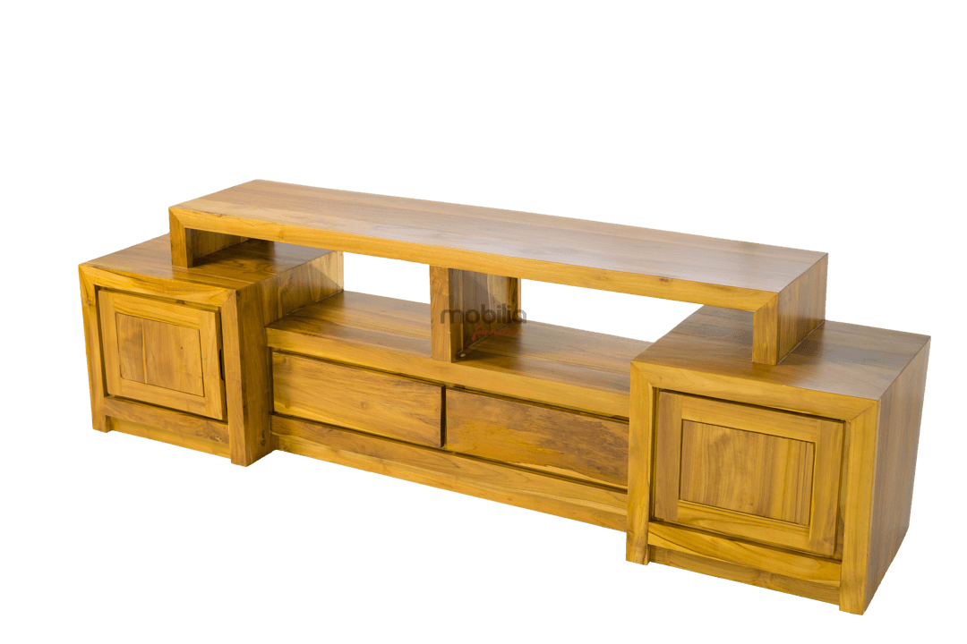 Stockholm Two Drawers Rectangular TV Unit with Modern Design | Mobilia