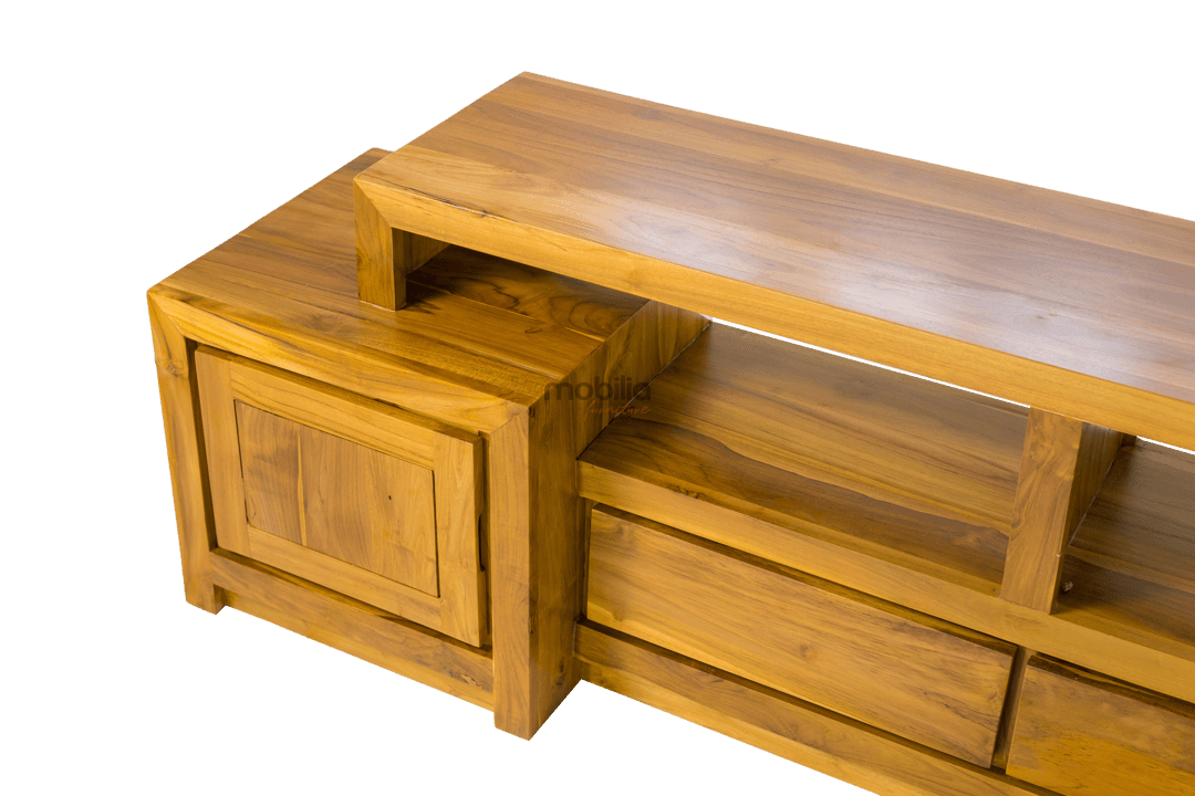 Stockholm Two Drawers Rectangular TV Unit with Modern Design | Mobilia