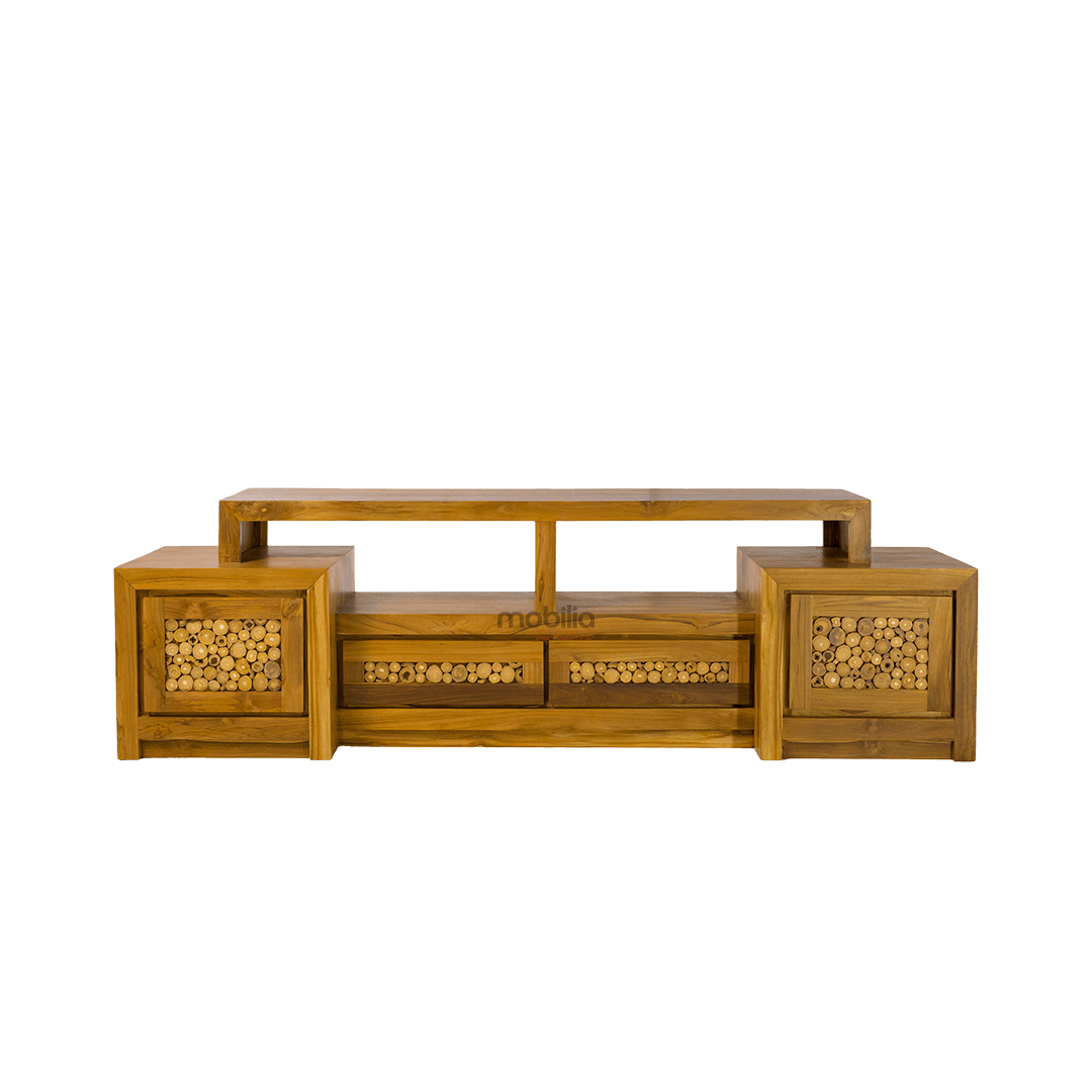 Alexandria Rectangular TV Unit with Coin Design | Mobilia