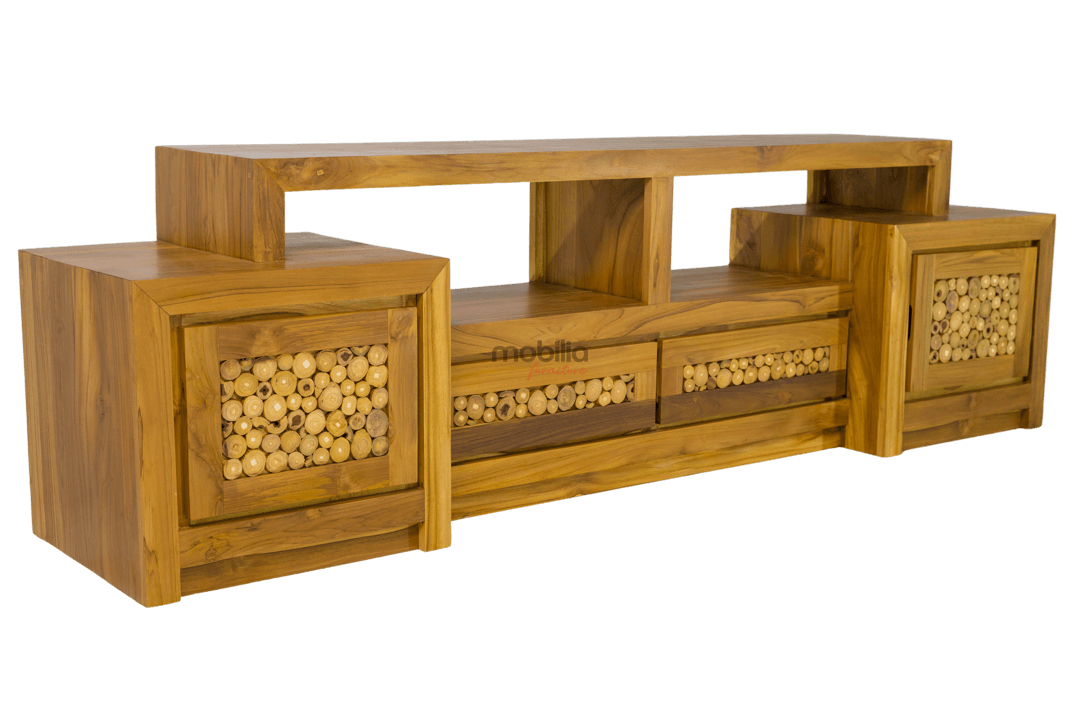 Alexandria Rectangular TV Unit with Coin Design | Mobilia