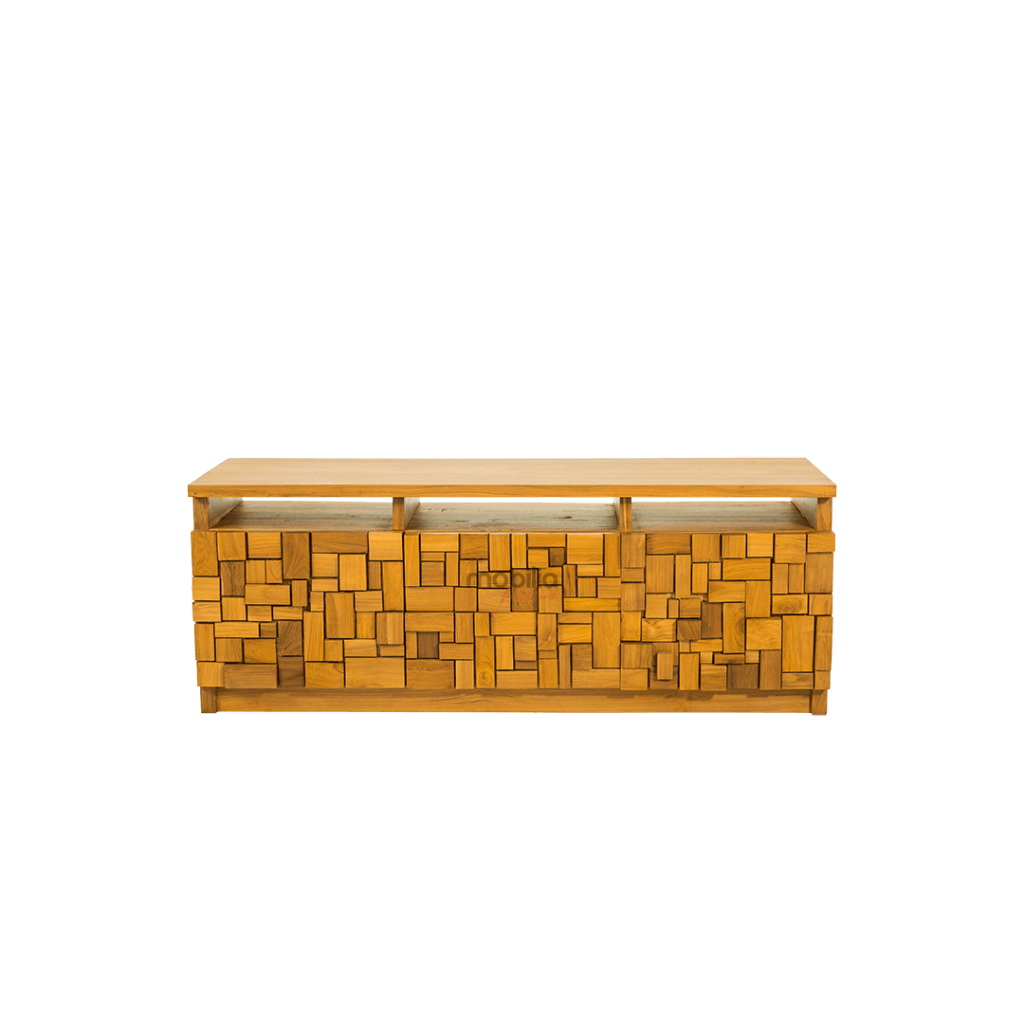 Antalya Rectangular TV Unit with Cube Design | Mobilia
