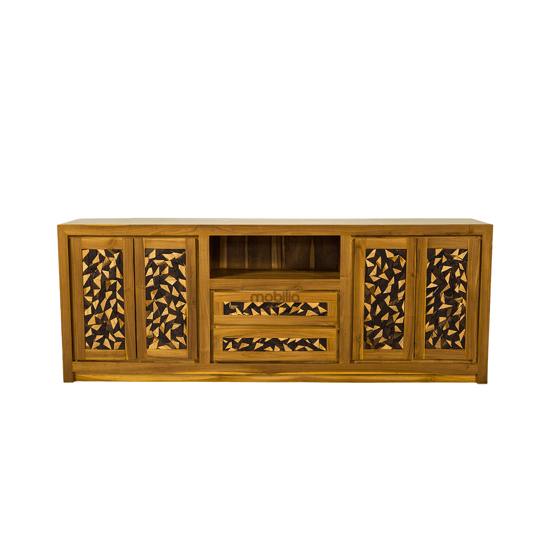 Madrid 200cm Wide Rectangular TV Unit with Sono Design | Mobilia