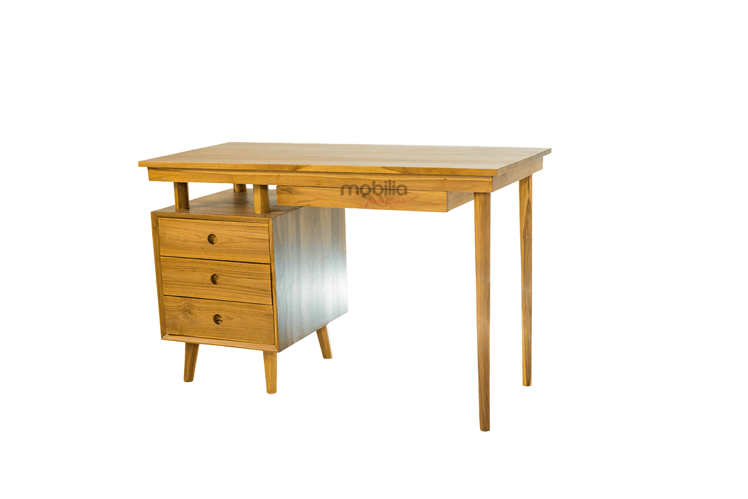 Ambitiona 120cm Wide Rectangular Office Table with Keyboard Drawer ...